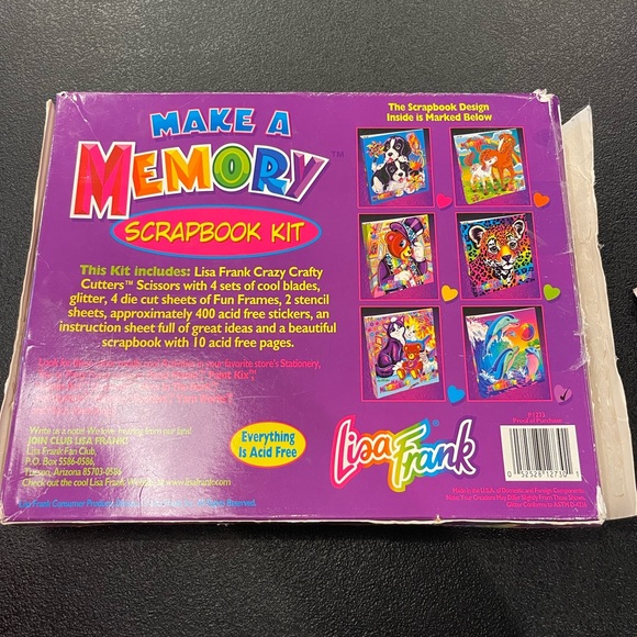 Lisa Frank | Office | 98s Lisa Frank Memory Scrapbook Kit | Poshmark